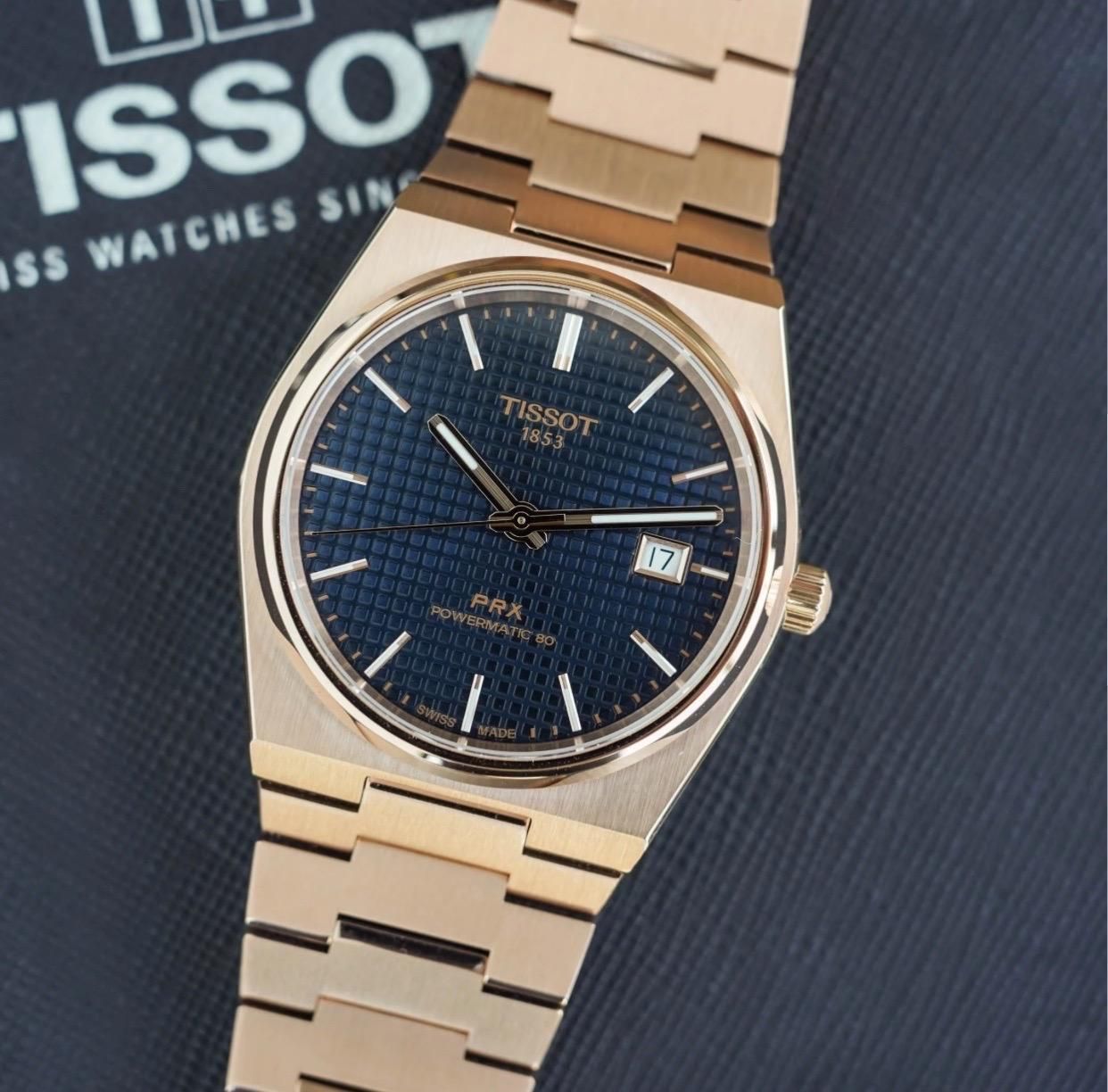 Rose Gold PVD PRX With a Dark Blue Waffle Dial - And I Like It ...