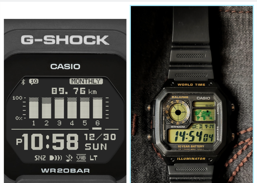 What are your thoughts on the font of the display in a Casio G-Shock ...