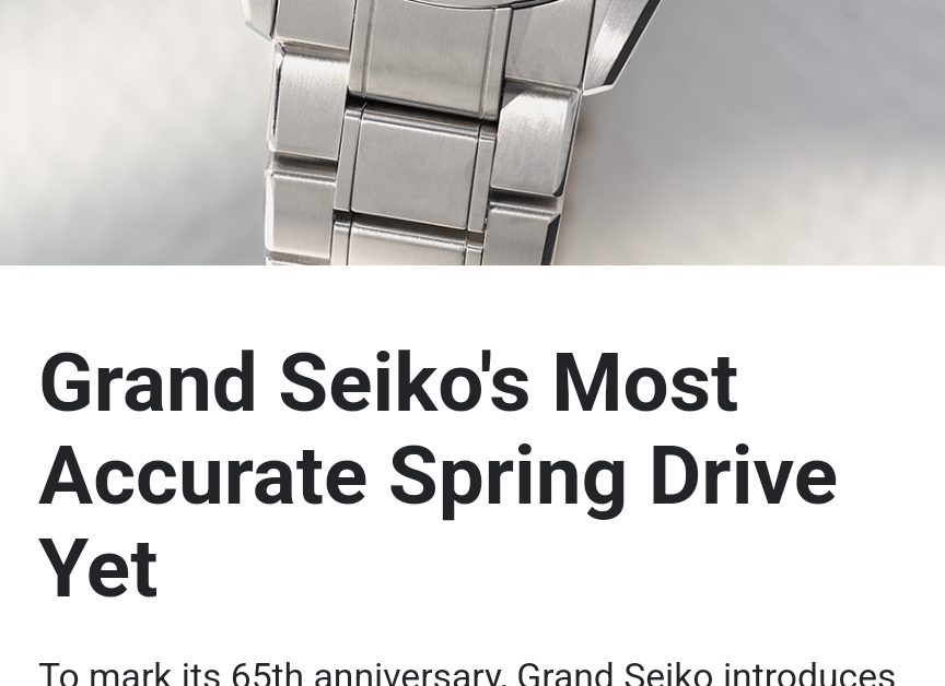 Grand Seiko Spring Drive: Modern Day Engineering Marvel? | WatchCrunch