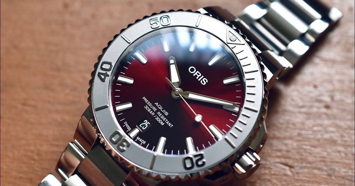 Oris Aquis Cherry Ref 41.5mm | WatchCrunch