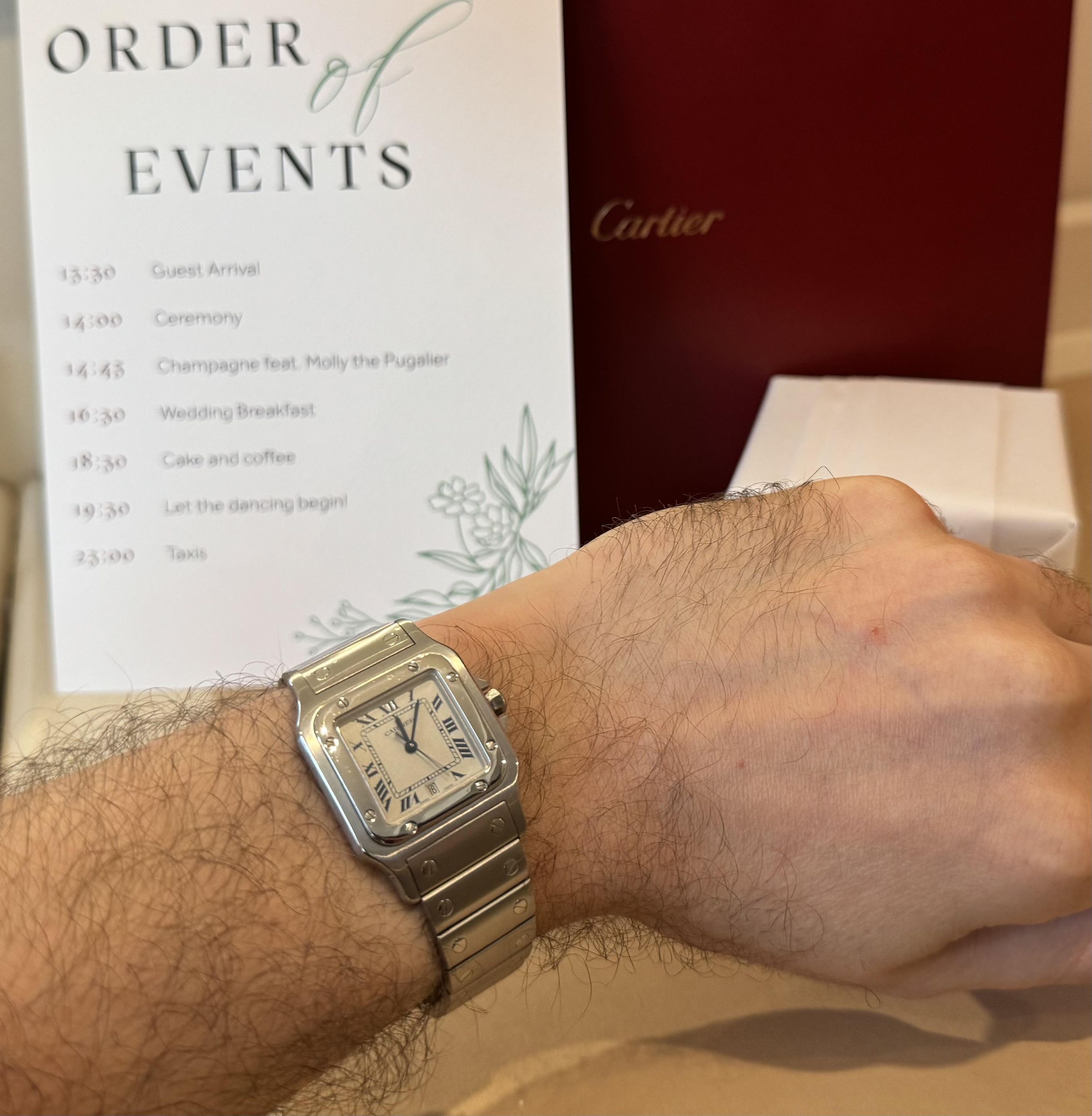 My hand is getting a new bit of Cartier today | WatchCrunch