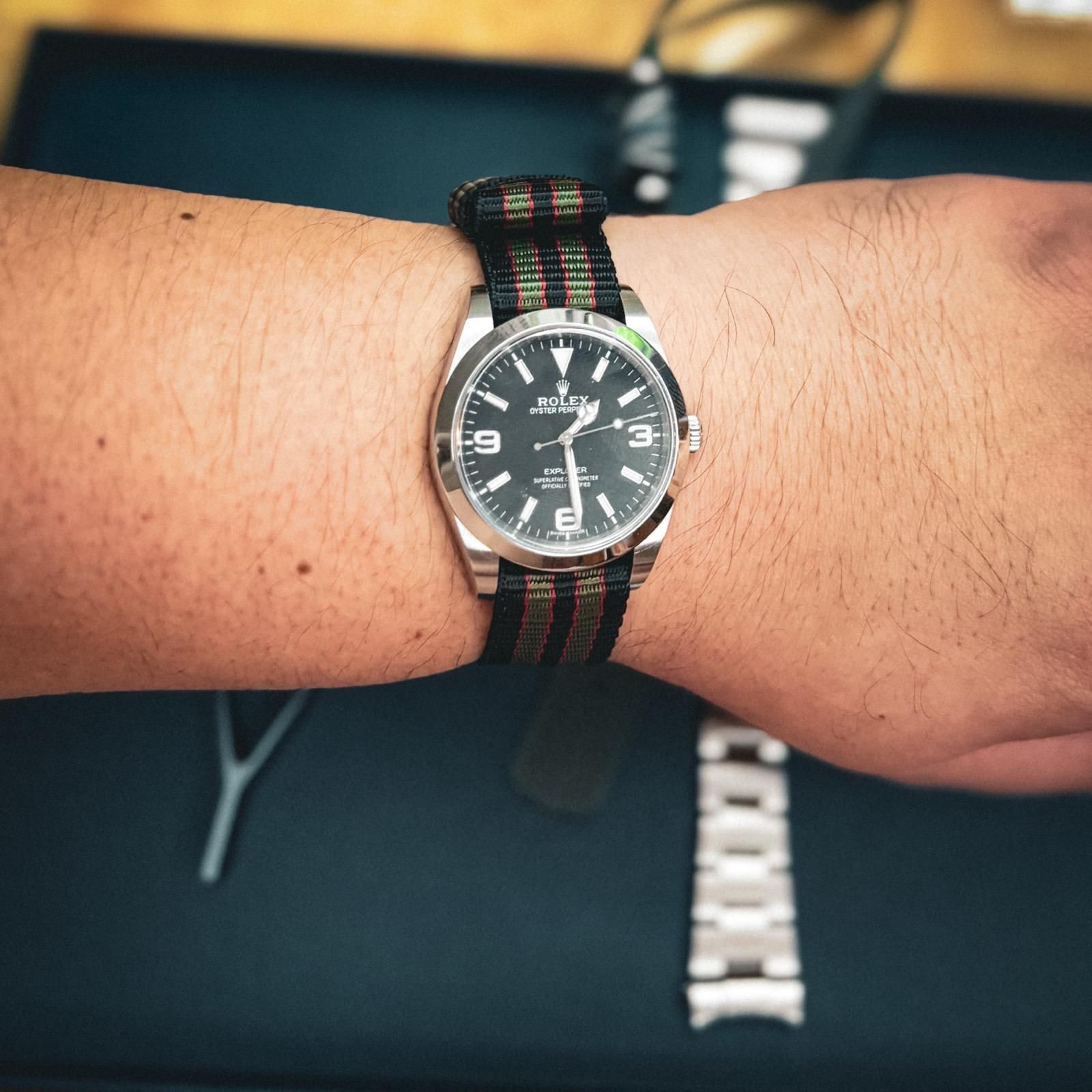 Needed a change: Rolex Explorer 39 on a nato strap 😁 | WatchCrunch