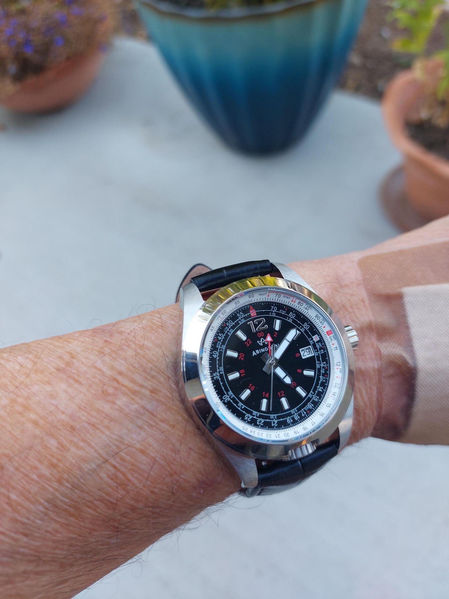 Pre-Owned Abingdon Co Amelia Black True Pilot/GMT For Sale