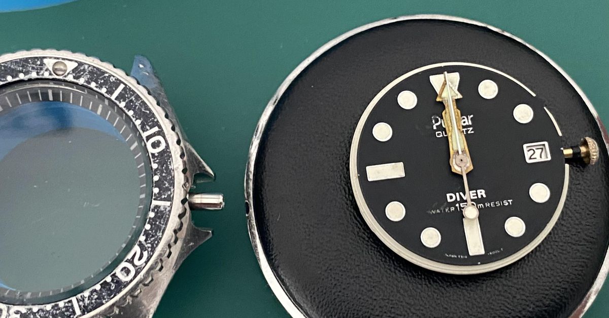 On the Bench Today Vintage Pulsar Diver Quartz from 1981 | WatchCrunch