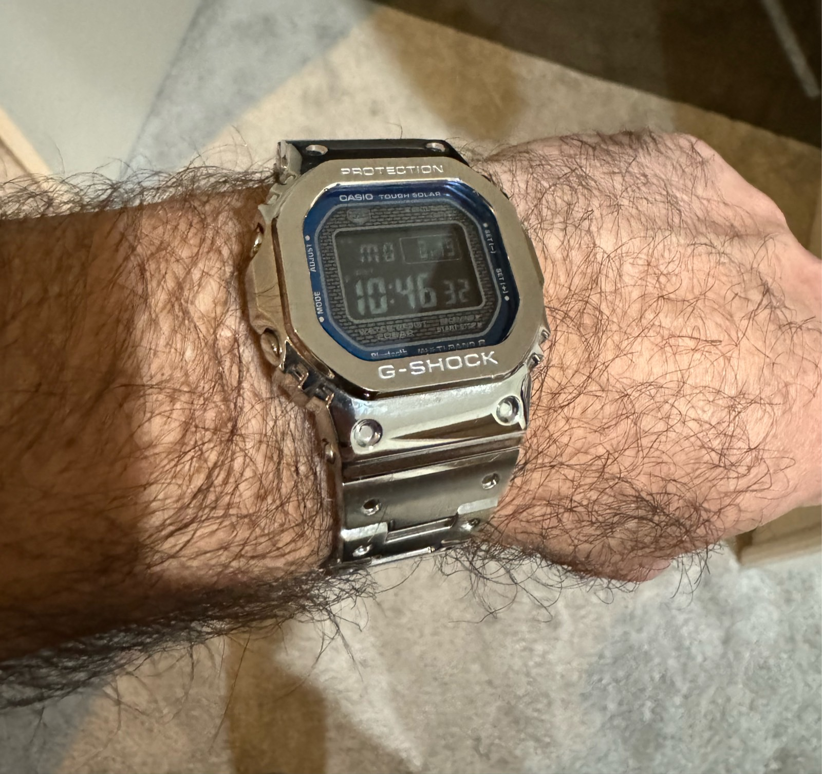 G-Shock Full Metal Blue Digital GMWB5000D-2 | WatchCrunch