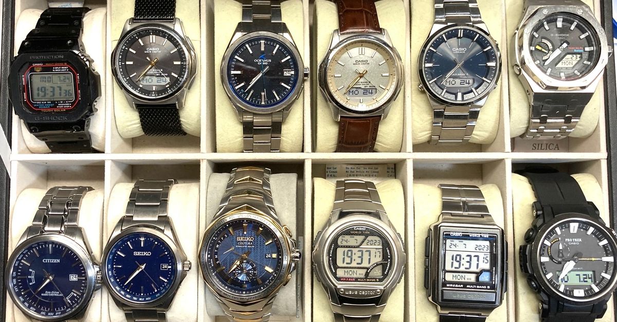 My entire atomic watch collection numbering 12, so far. | WatchCrunch