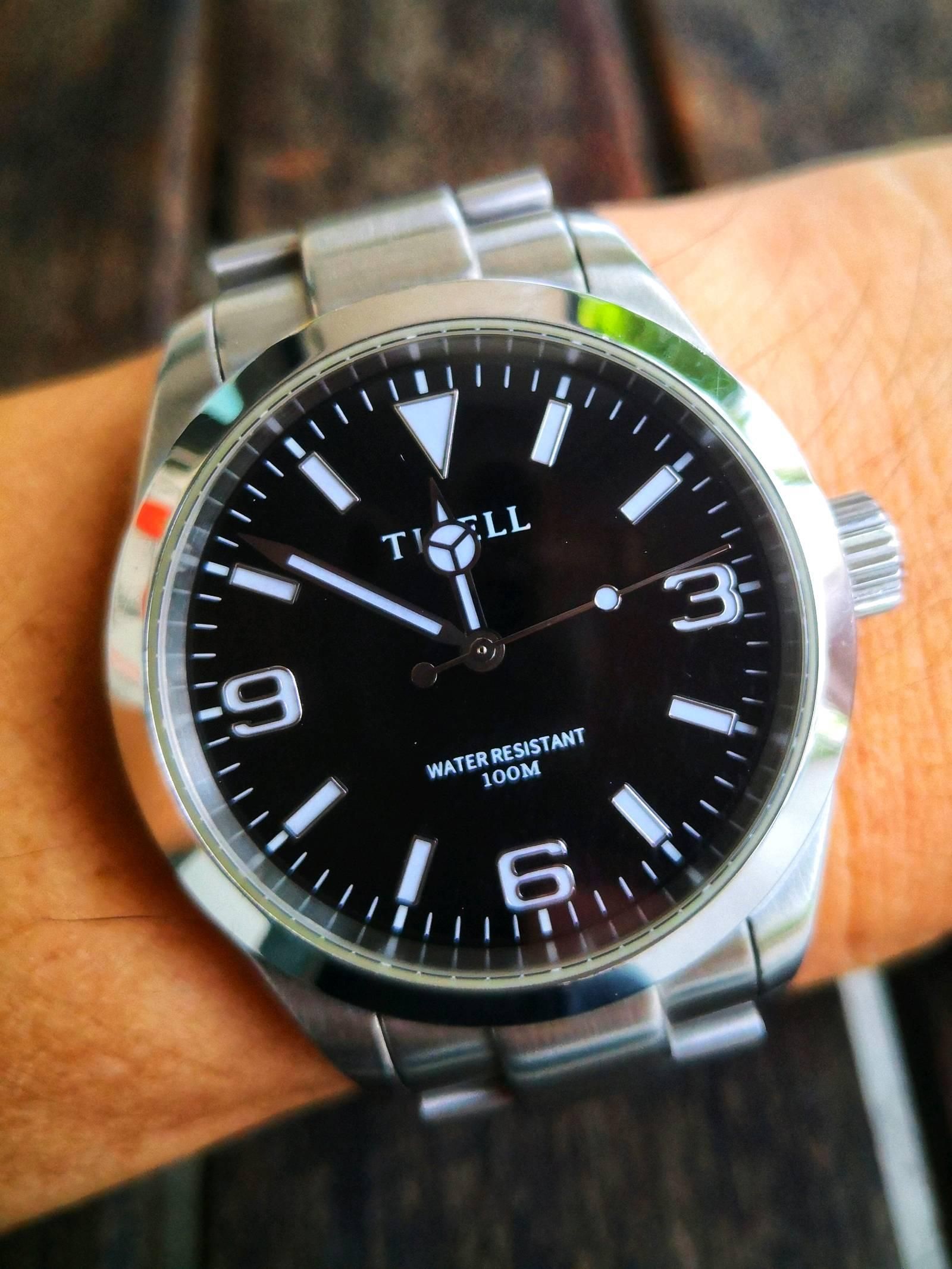 Tisell Explorer Automatic 39mm witha Miyota 90S5 Movement | WatchCrunch