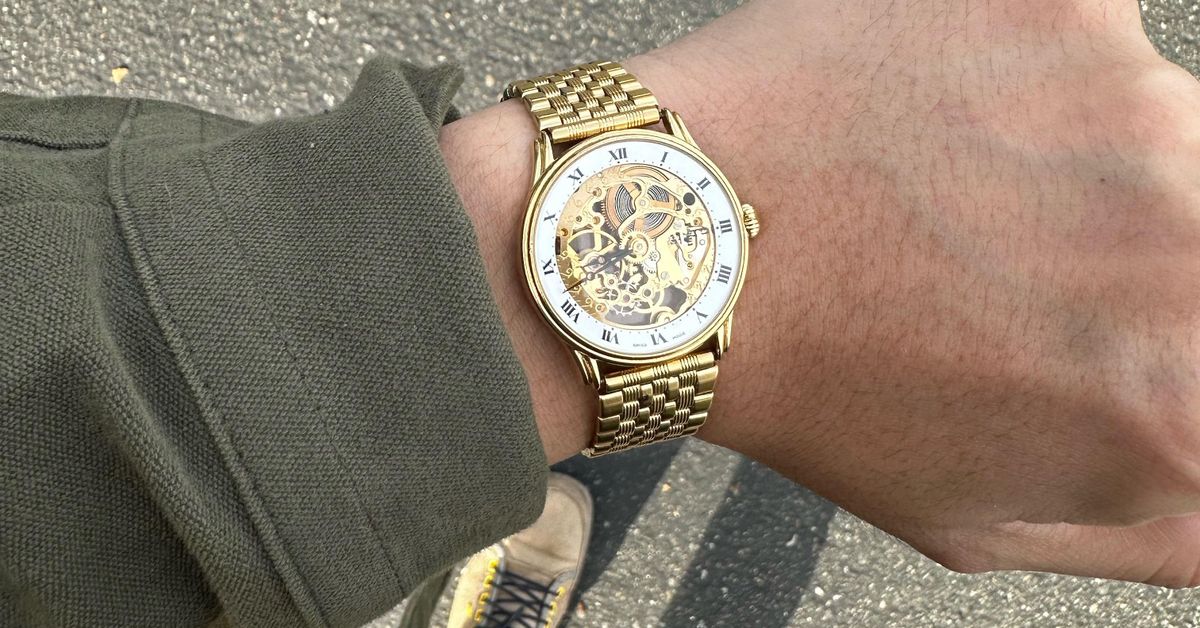 Another vintage watch run - Carl F. Bucherer Skeleton Watch (replaced strap) | WatchCrunch