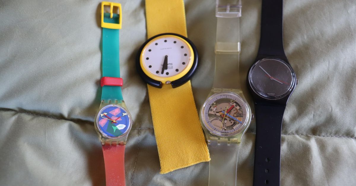 Vintage 80s Swatch collection. | WatchCrunch