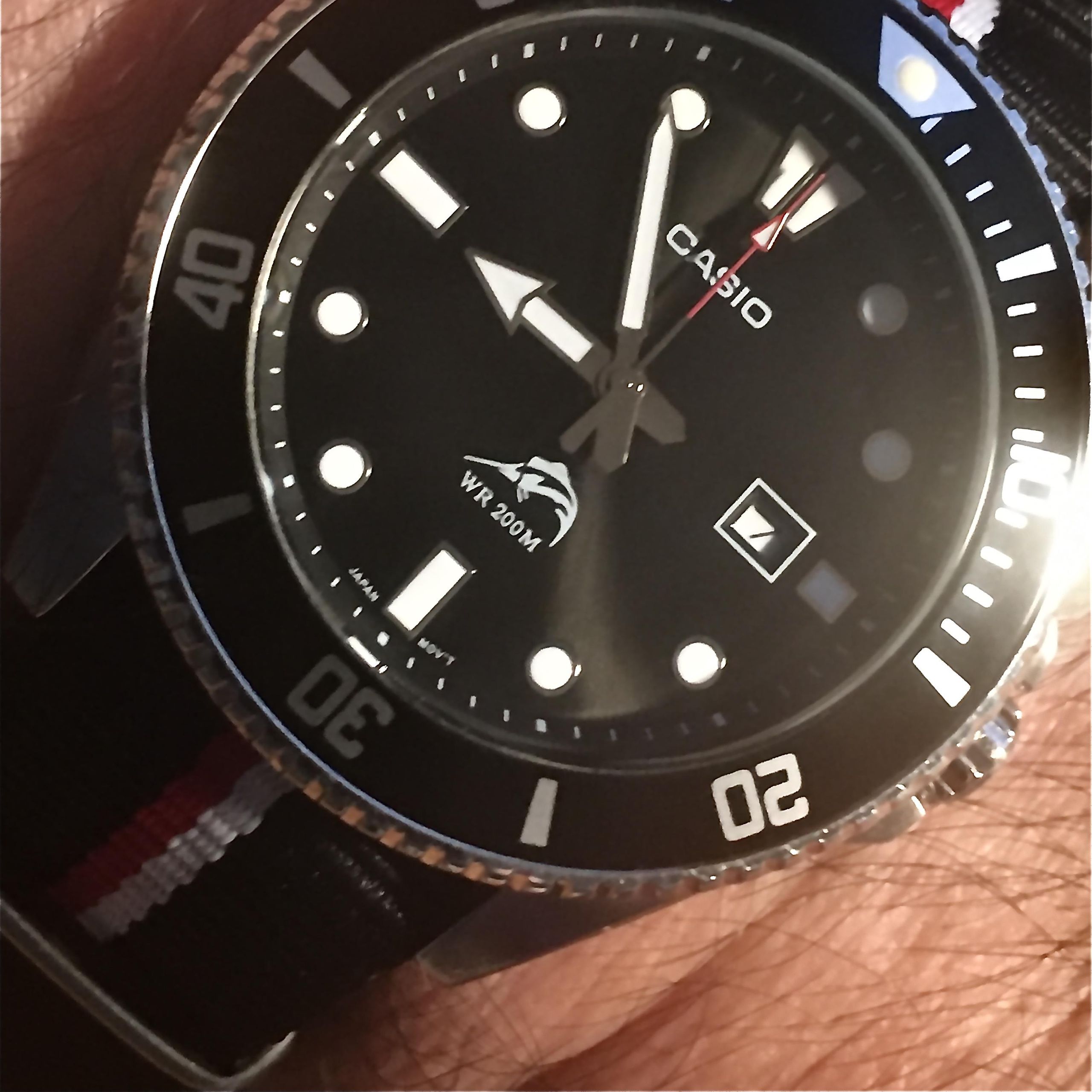 CASIO DURO w/ Green Bezel - A Good ROLEX "Kermit" or "Starbucks ...