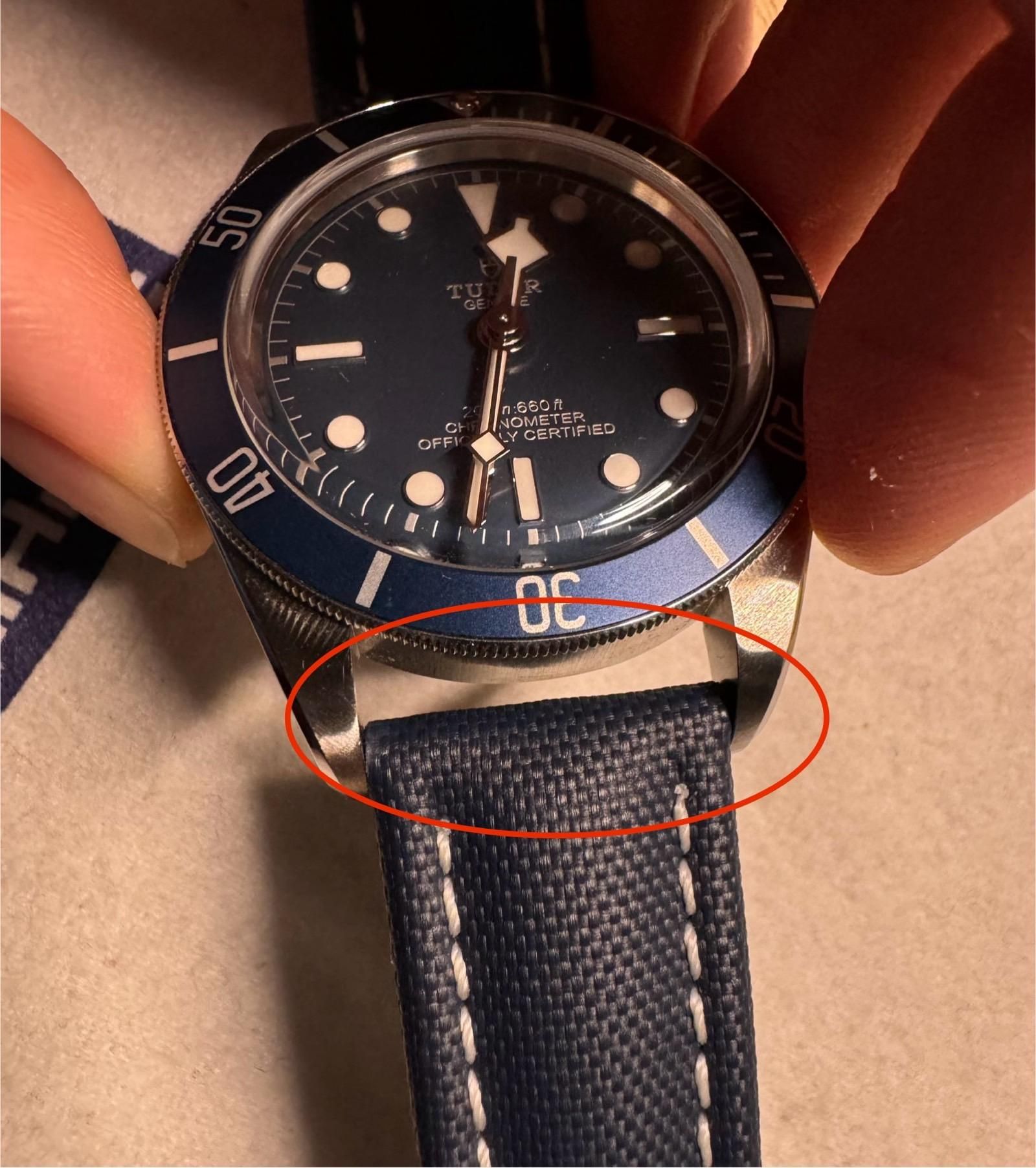 The gap between the strap and watch case. Minor details that I wish has ...