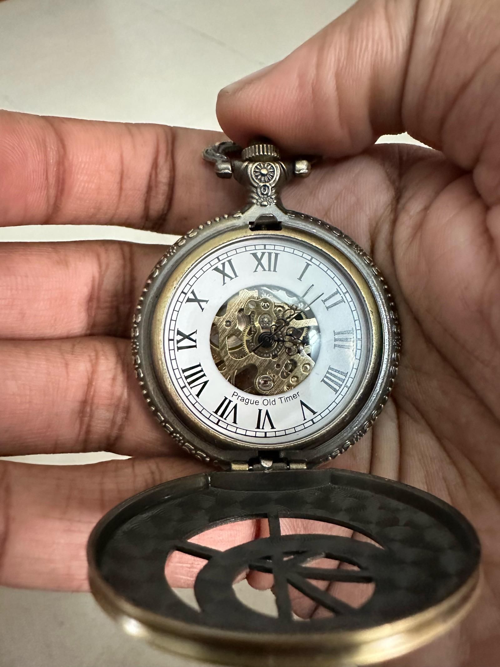 Prague Old Timer Souvenir Pocket Watch | WatchCrunch