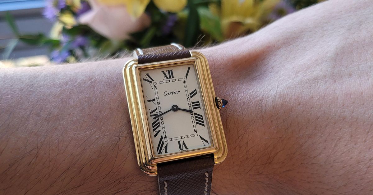 Stepped Cartier Tank Jumbo as my first post, sup everyone! | WatchCrunch