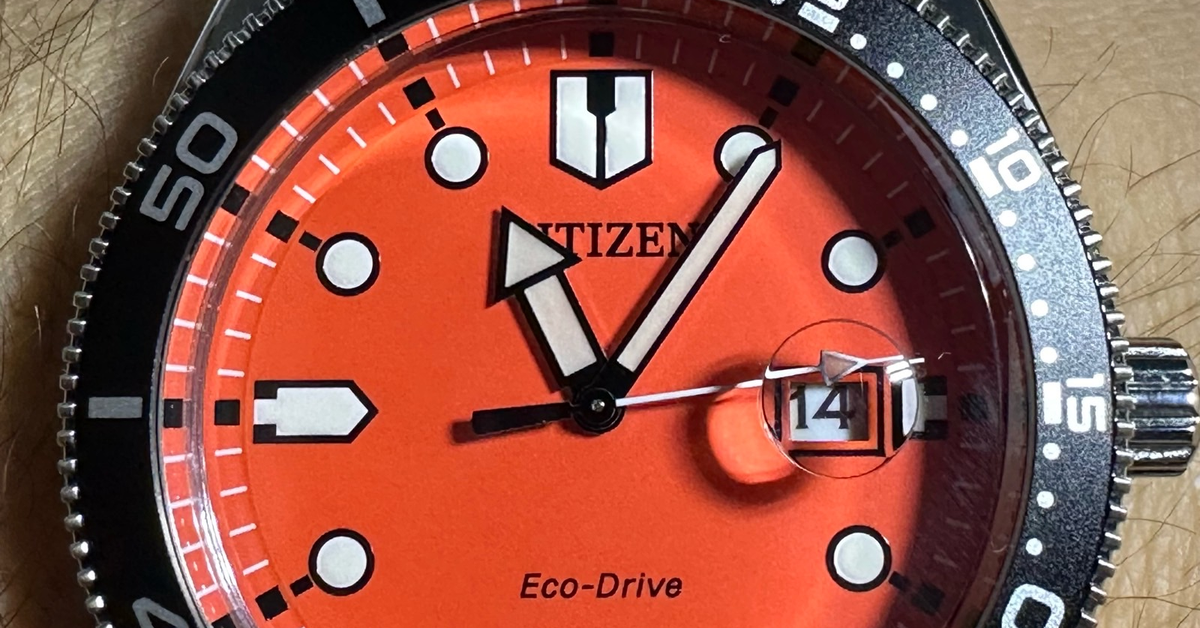 Citizen Diver Style Eco-Drive Analog Quartz - Orange Dial (AW1760-81X ...