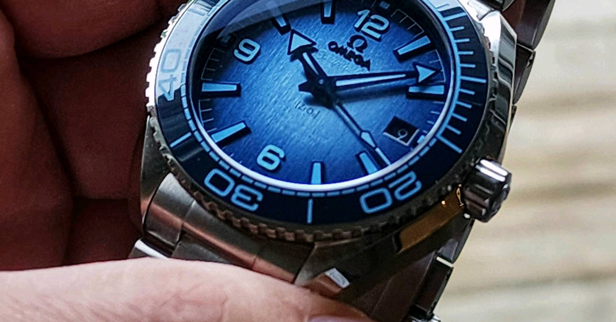 NWA - Omega Seamaster Planet Ocean "Ice Blue" | WatchCrunch
