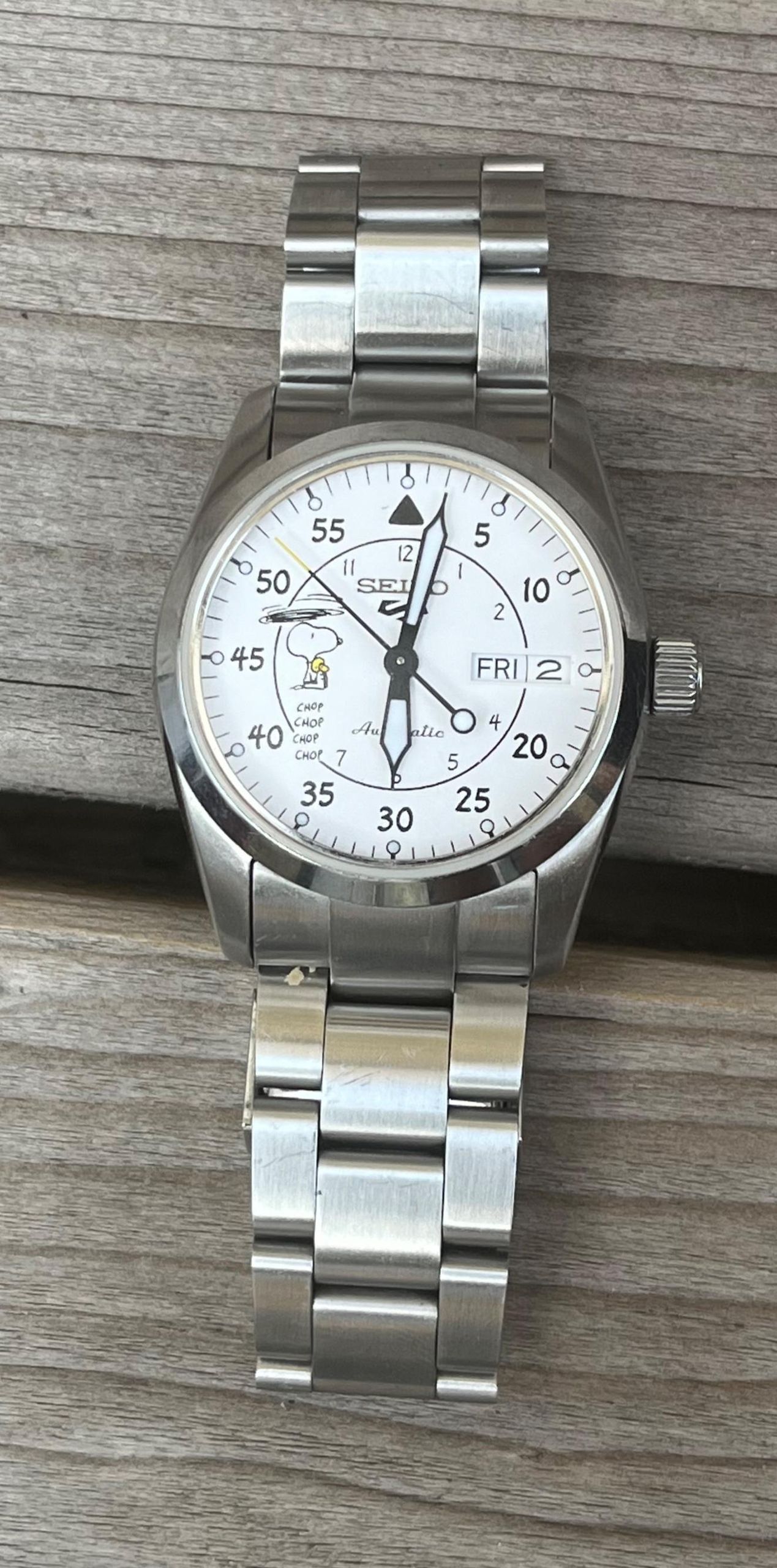 Modded Seiko 5 Sports X Snoopy Peanuts 'Parachute' Limited Edition ...
