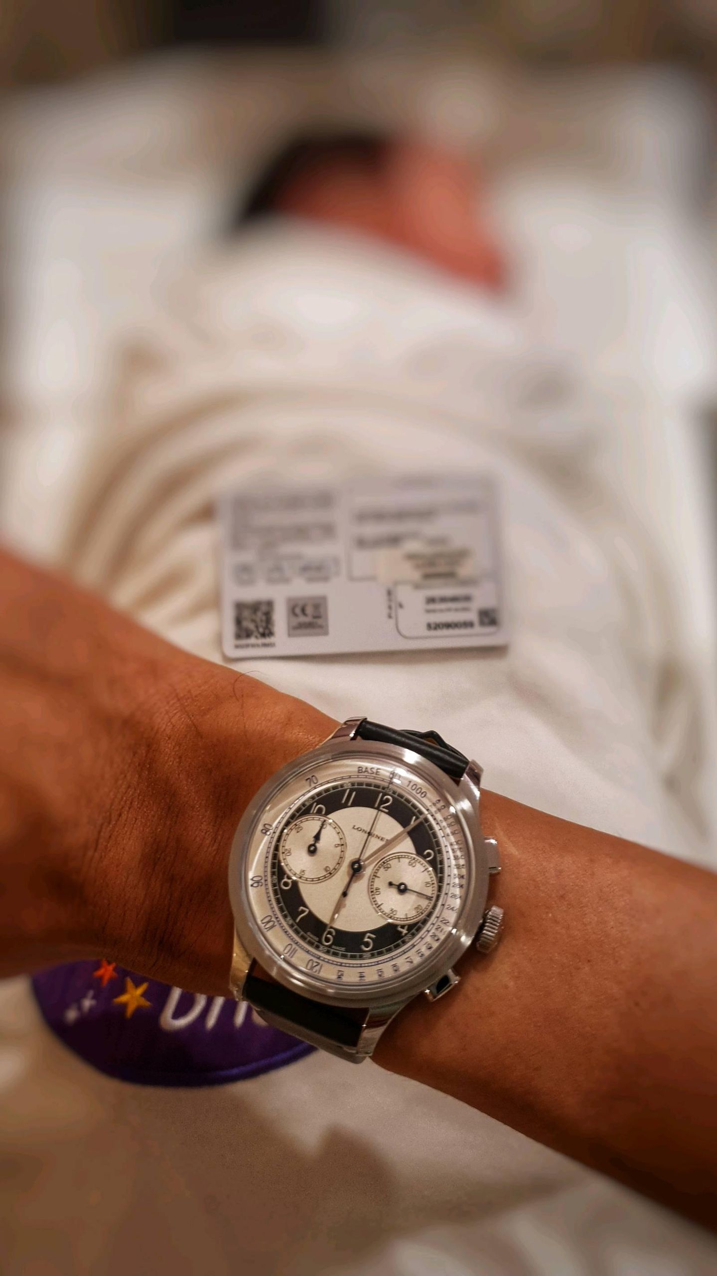 Daughter's Birth Watch - Longines Heritage Tuxedo Chronograph | WatchCrunch