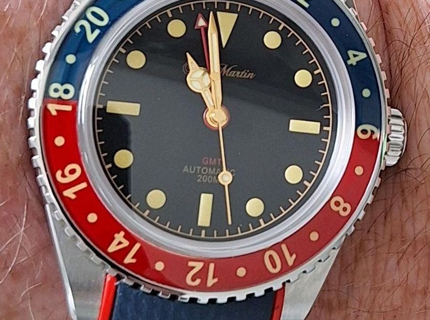 Omega-style strap on vintage Rolex GMT homage | WatchCrunch