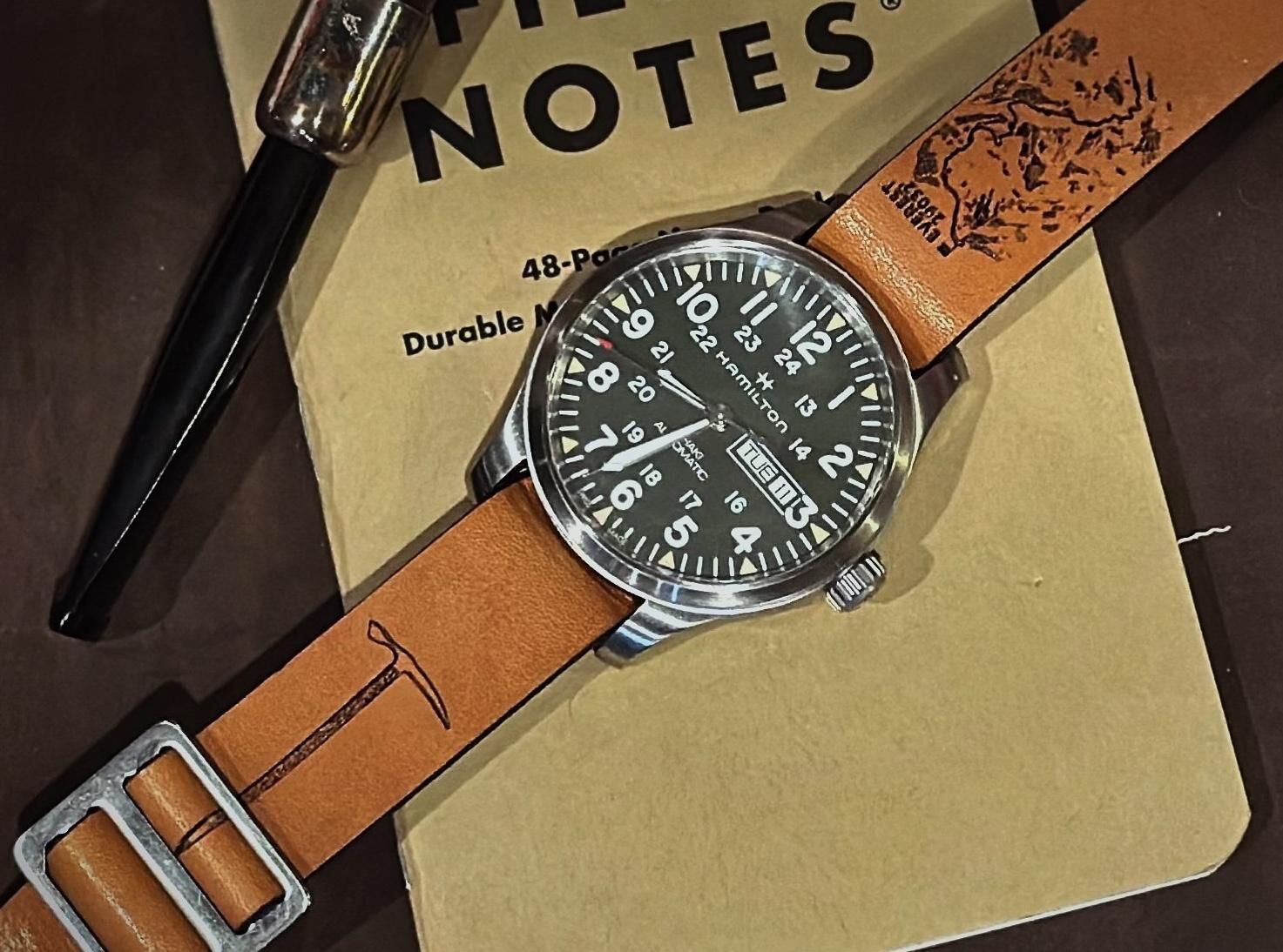 Rolling my own. Leather strap designs and artwork | WatchCrunch