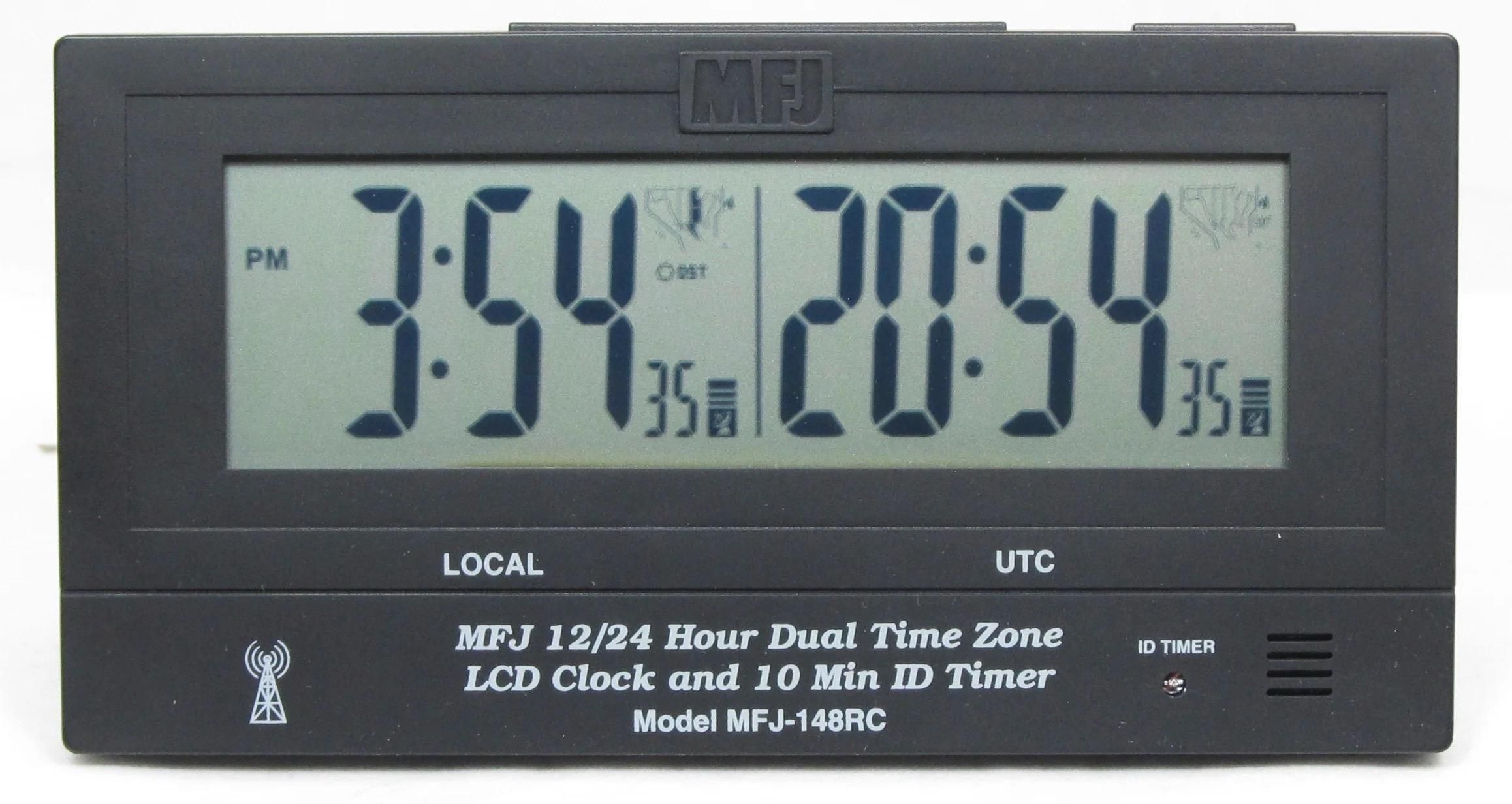 MFJ-148RC Radio-Controlled Dual Time Zone Clock | WatchCrunch