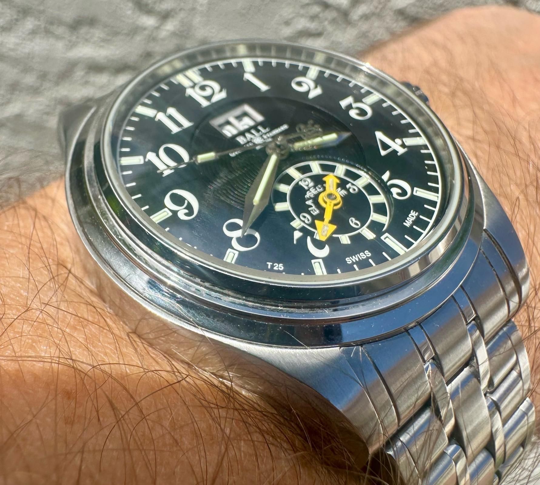 Ball Trainmaster Dual Time Black | WatchCrunch