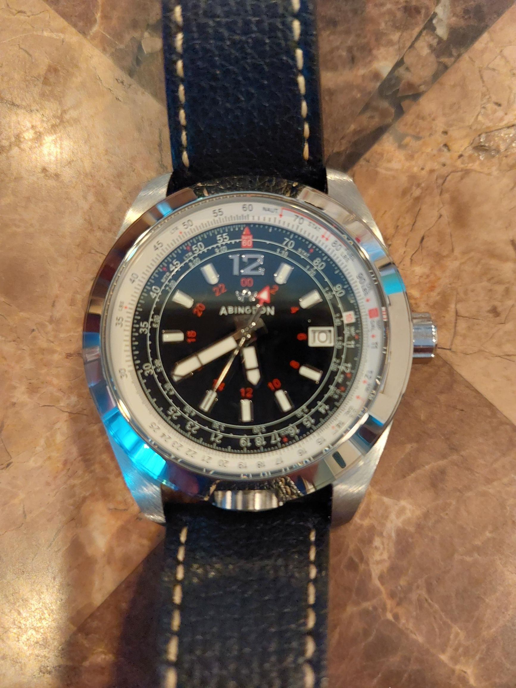 Pre-Owned Abingdon Co Amelia Black True Pilot/GMT For Sale