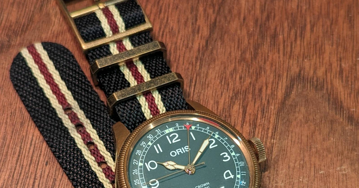 Affordable Bronze Hardware NATO Strap | WatchCrunch