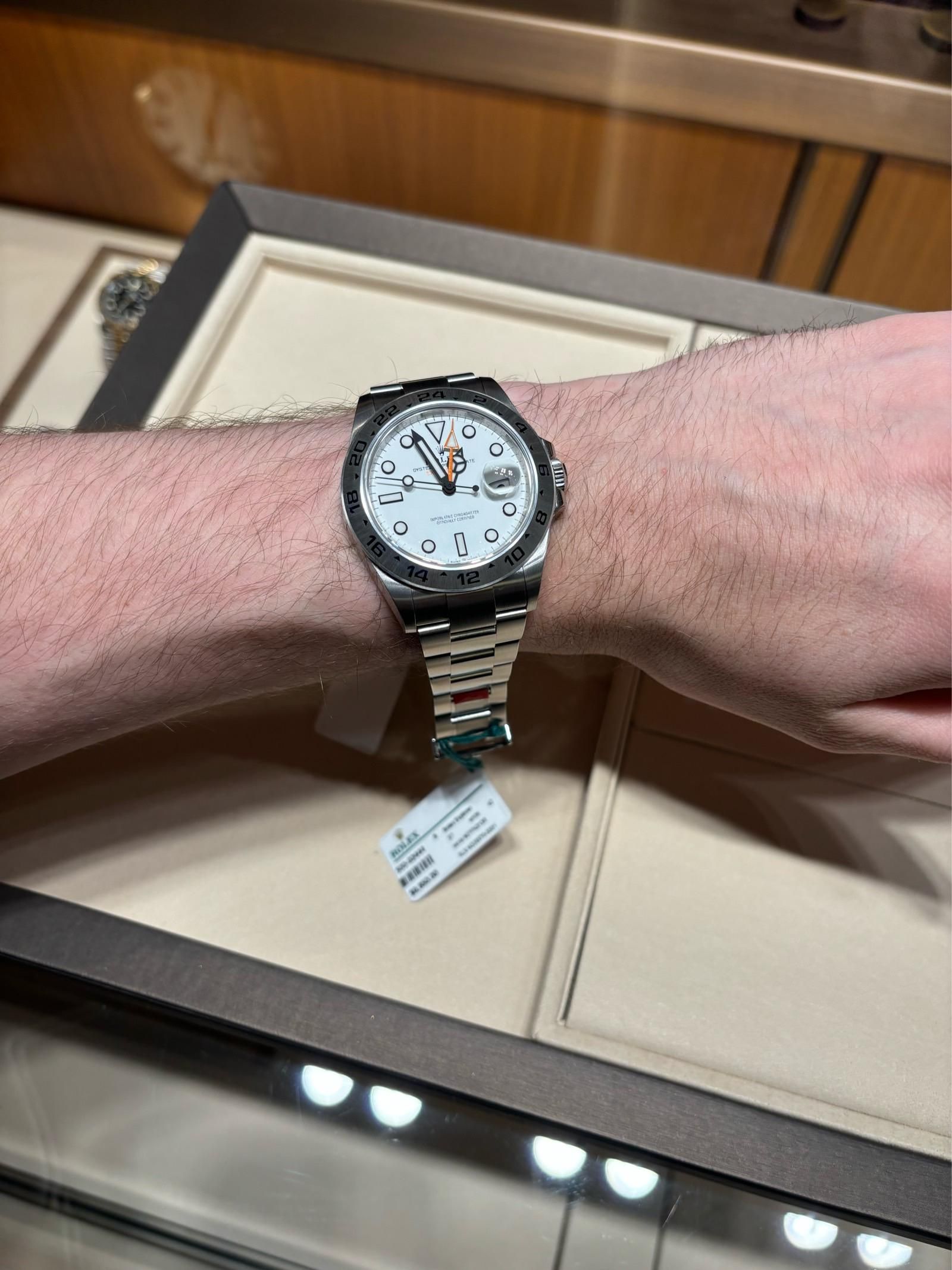Finally got to try on my dream, true-grail Rolex, 124270 Explorer ...