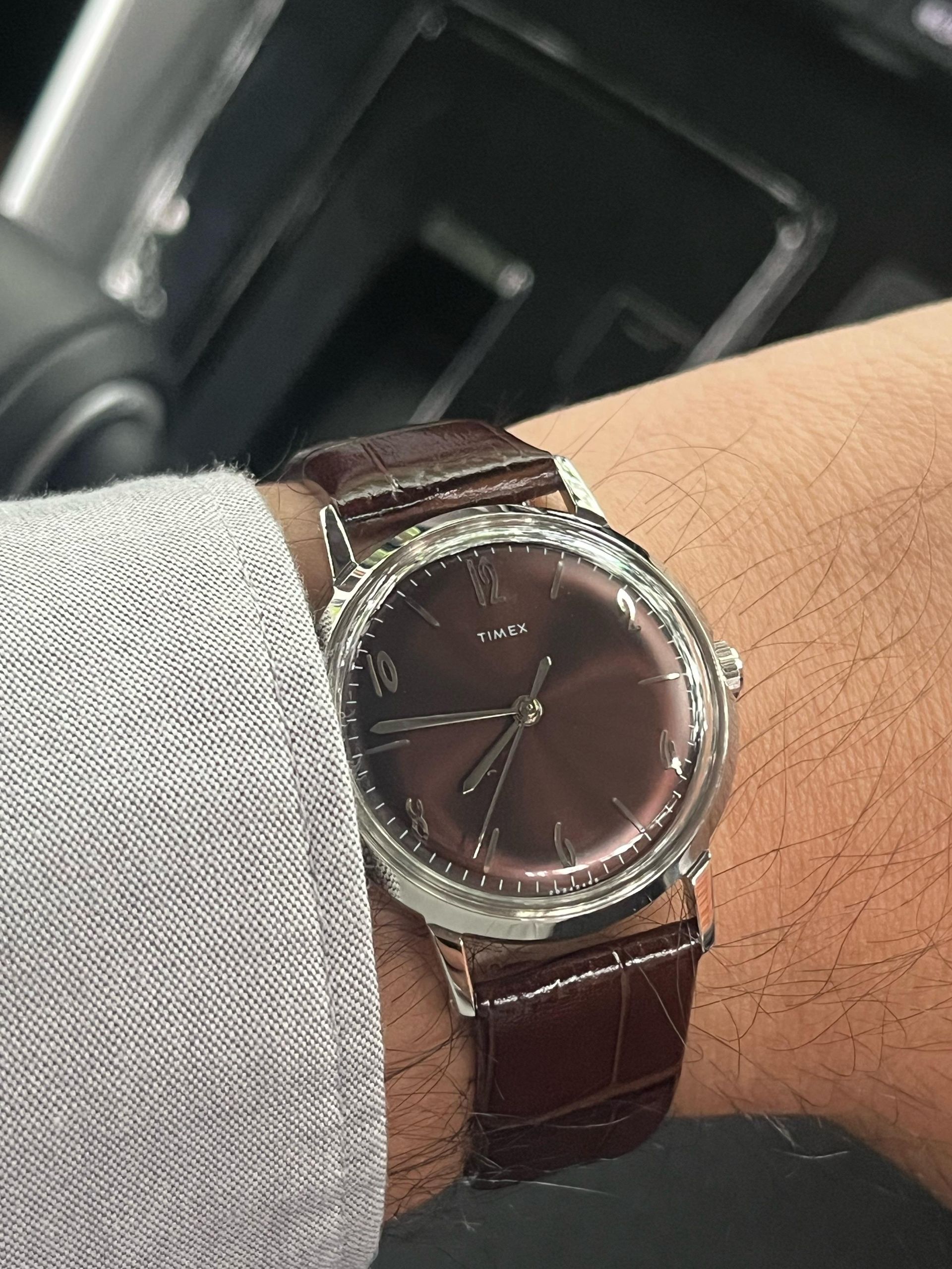 Timex Marlin Brown Mechanical | WatchCrunch