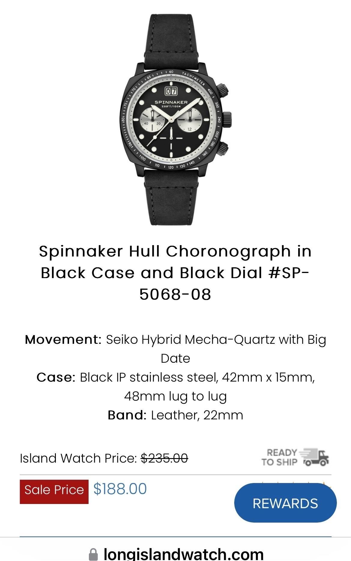 Watch simmilar to this (cushion, racing chrono) for around 200-300 ...