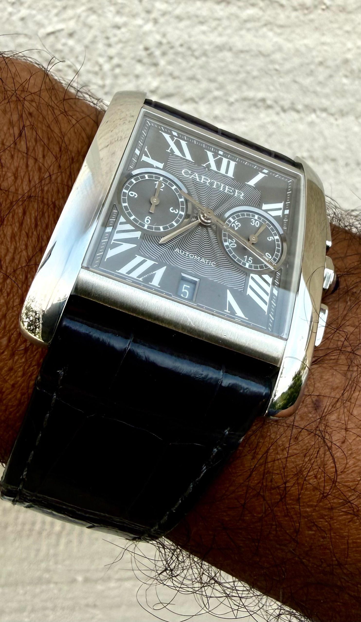 Cartier Tank MC with in-house vertical clutch column wheel chronograph ...