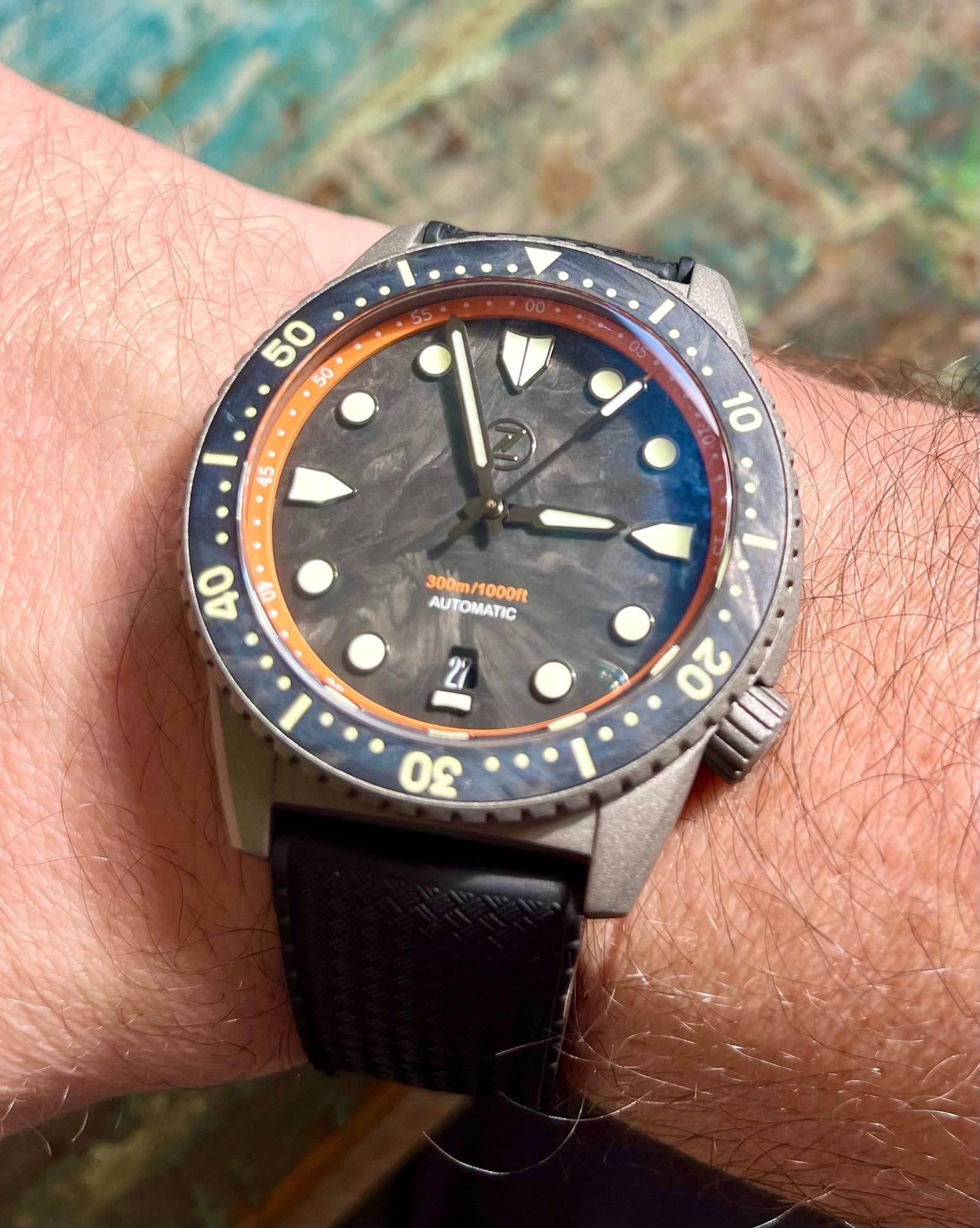 Zelos Mako Cerakote Carbon | WatchCrunch