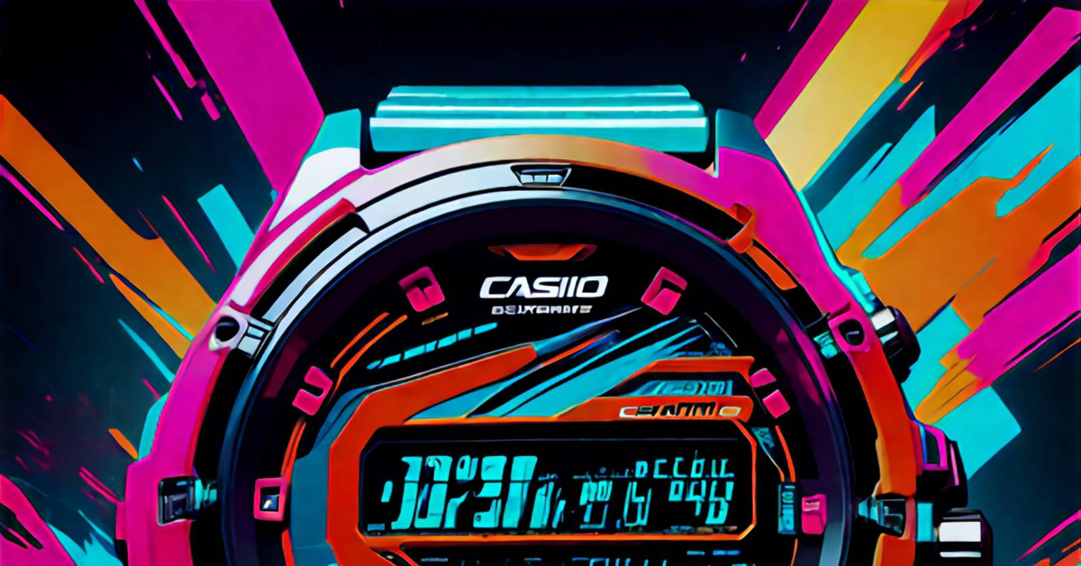 AI rendering of CYBERPUNK CASIO | WatchCrunch