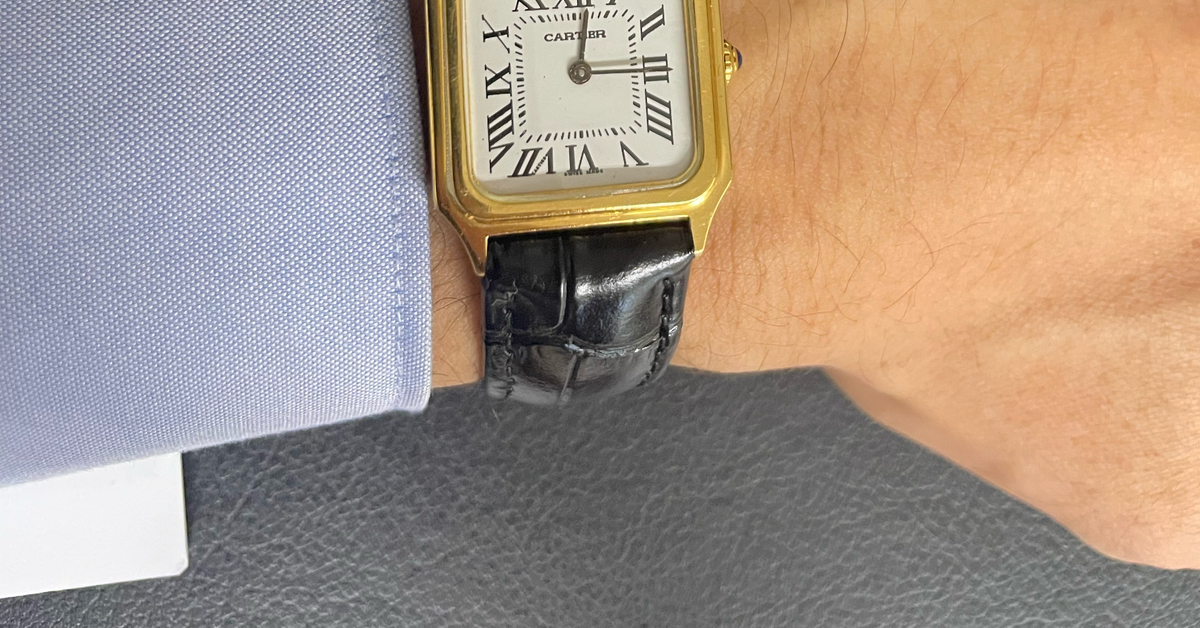 Vitage Cartier Square Gold | WatchCrunch