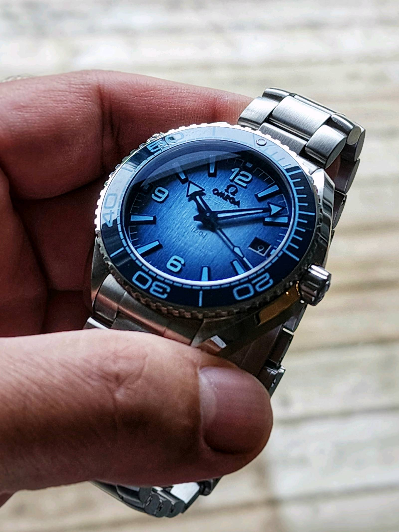 NWA - Omega Seamaster Planet Ocean "Ice Blue" | WatchCrunch
