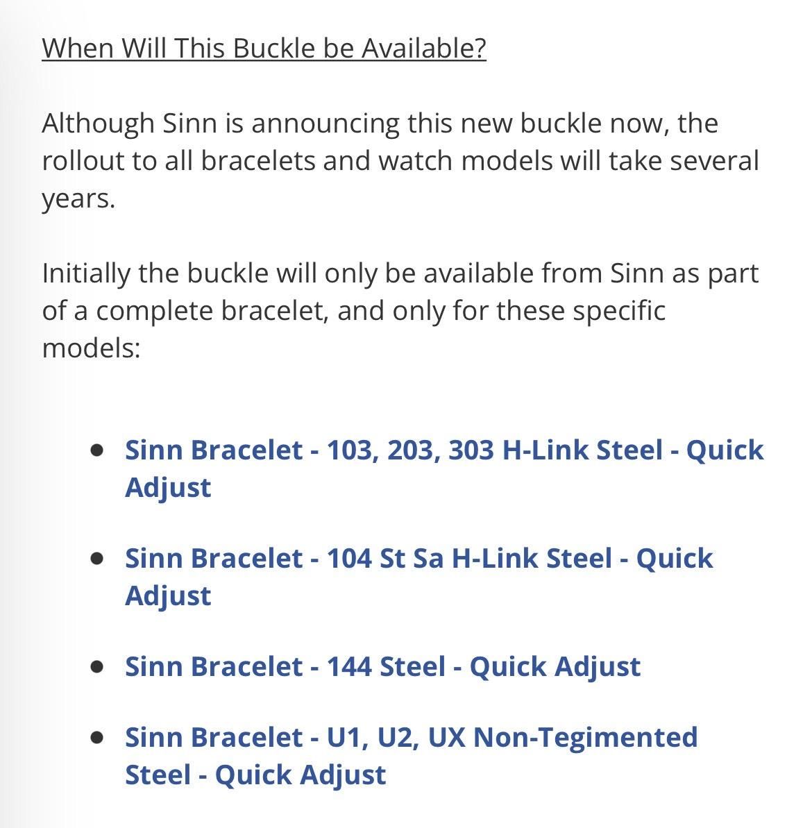FINALLY! Sinn is releasing a quick adjust buckle! | WatchCrunch