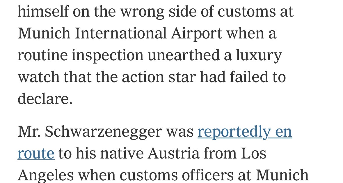 Moral of the story: Be careful when travelling with expensive waches ...