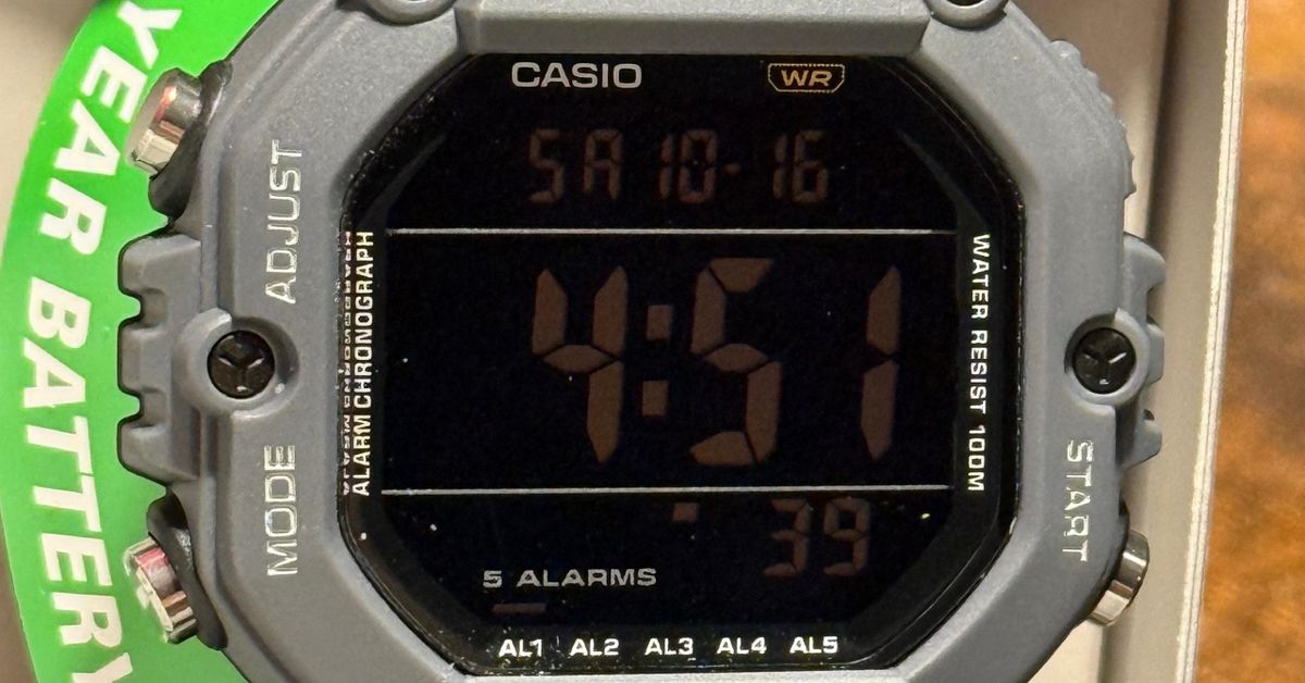 Casio AE-1600H Series Digital Watch AE1600H-8BVKC | WatchCrunch