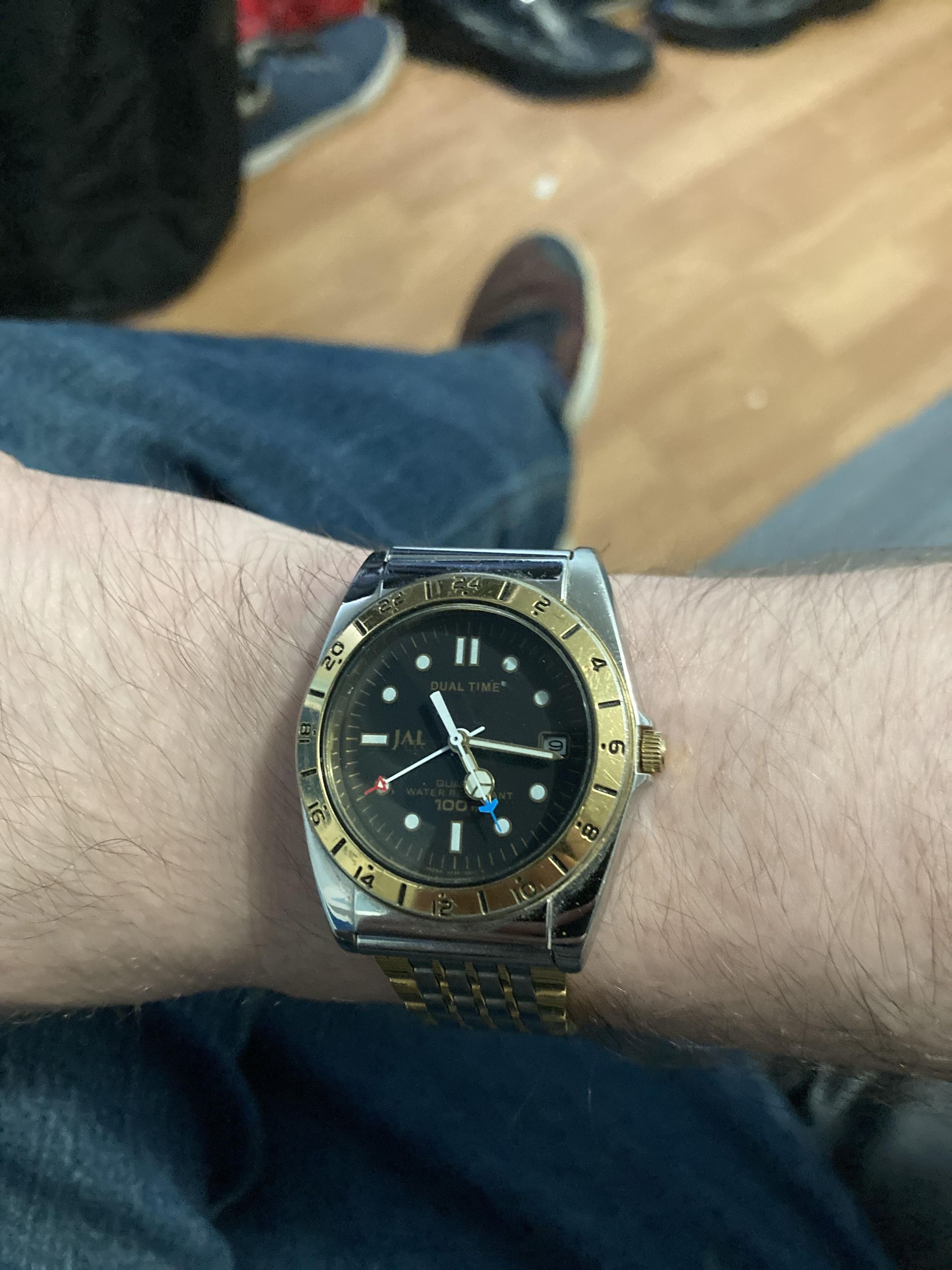 Someone I know from a watch Discord server sent this two-tone JAL Seiko ...