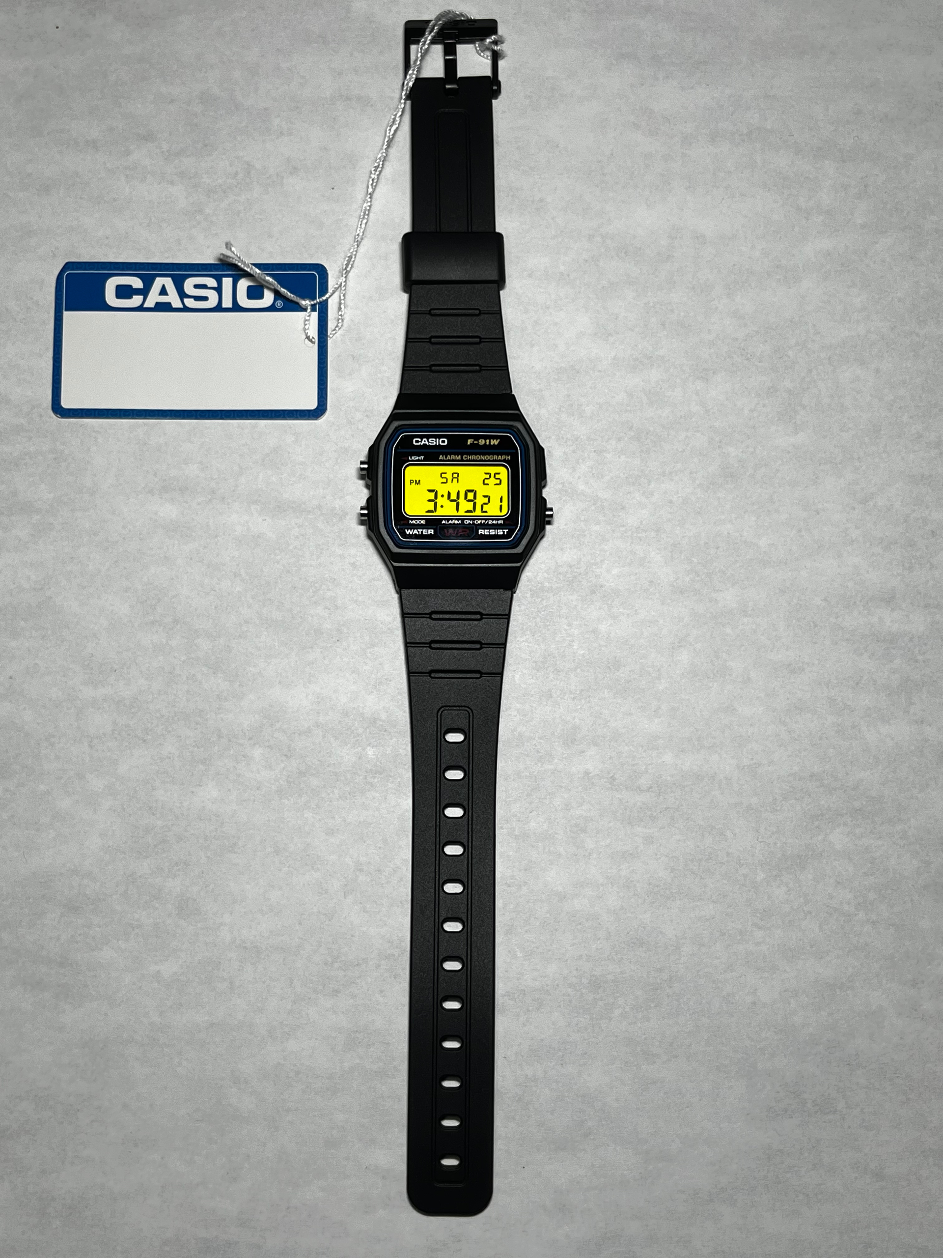 Casio F-91W Custom Yellow Display Mod – High-Contrast Retro Statement ...
