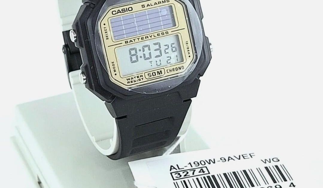 CASIO AL-190W-9AVEF El vintage solar de Casio que nació costando 25 ...