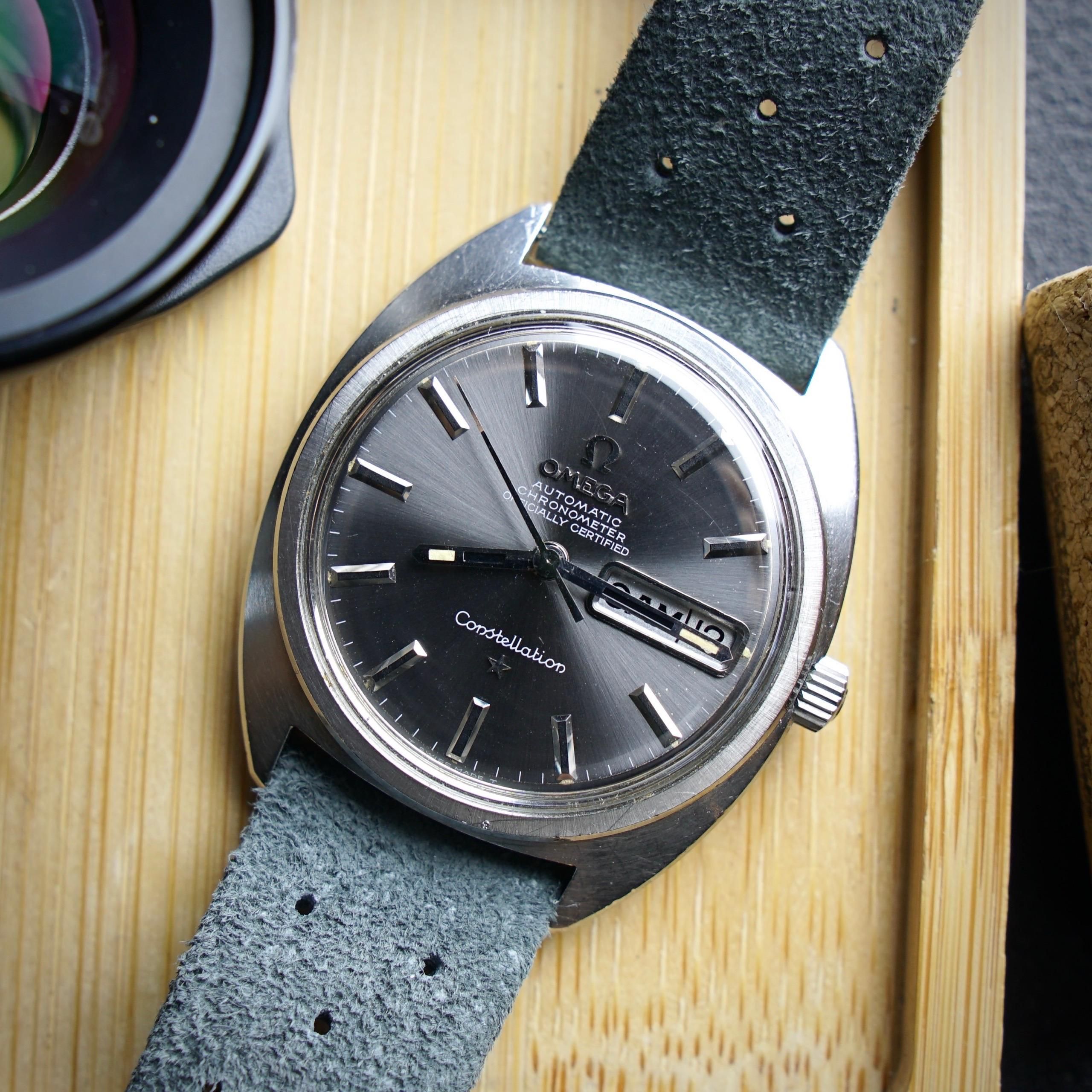 Omega Constellation C-Case in Gray Dial | WatchCrunch