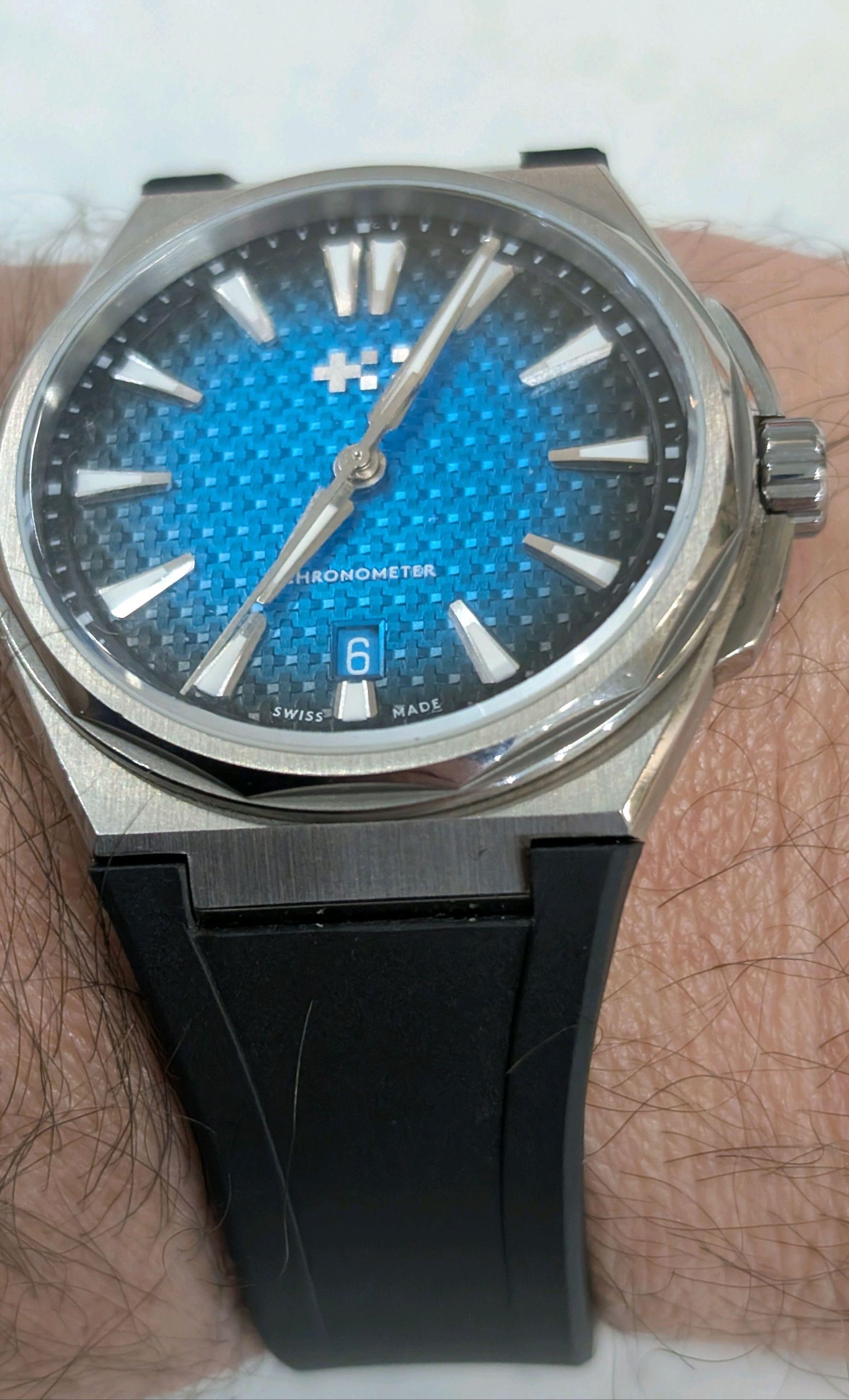 Christopher Ward Twelve Titanium on rubber strap | WatchCrunch