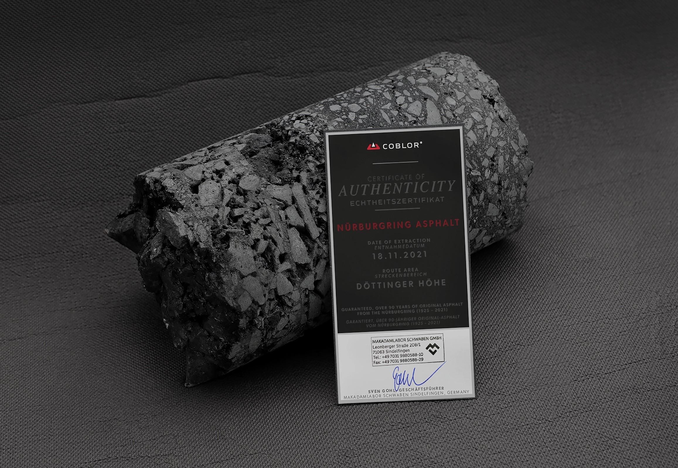 COBLOR NÜRBURGRING ASPHALT 1 - the world's first asphalt watch ...