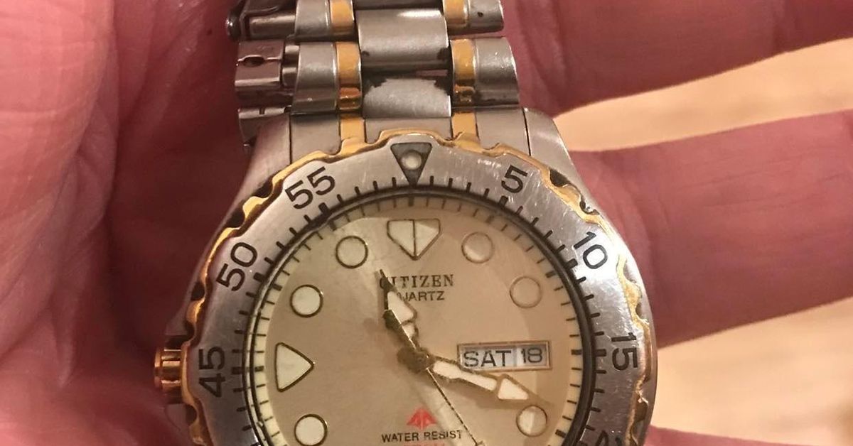 Citizen ProMaster 200m Gold Tone Dive Watch-5502 F53235-Y | WatchCrunch