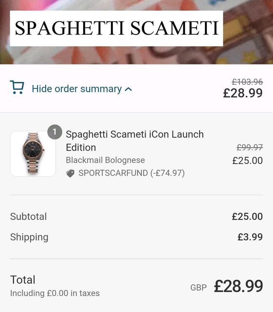 Introducing The Greatest Watch Brand On Earth - Spaghetti Scameti iCon ...