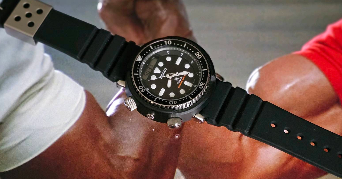 Seiko Arnie it really looks big but it's perfect fit for anyone's wrist ...