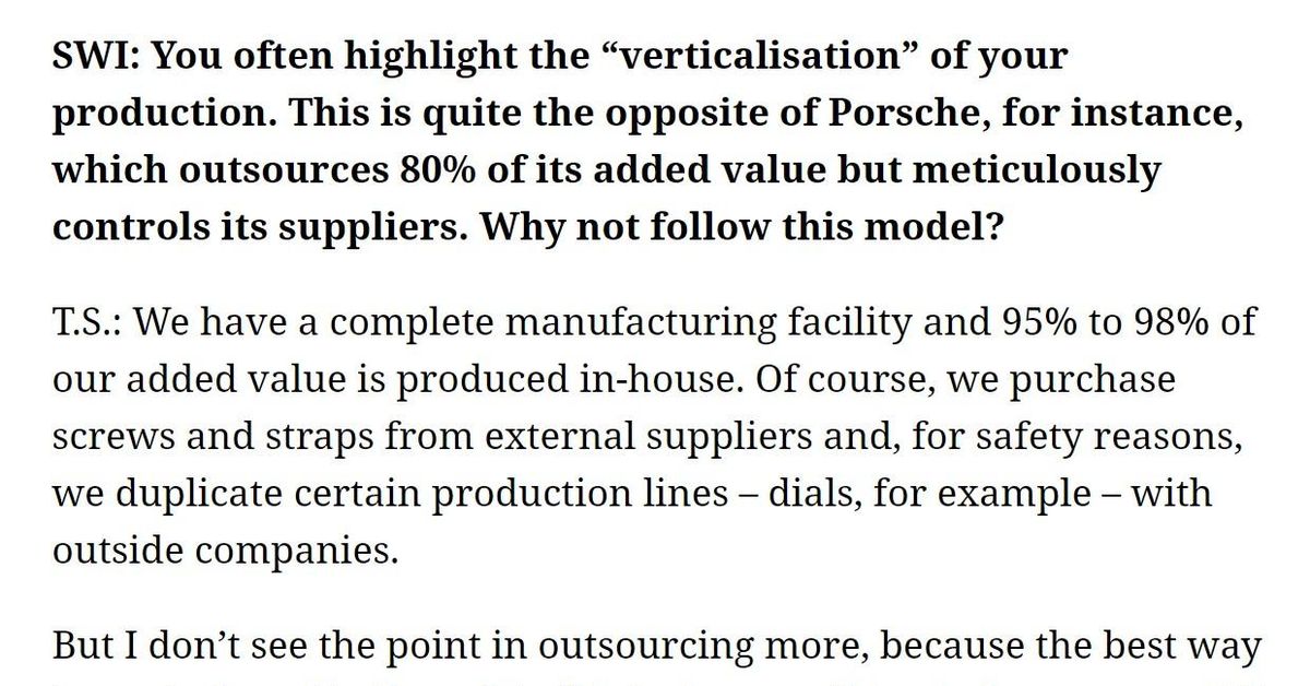 Which car brand is Patek most like? | WatchCrunch