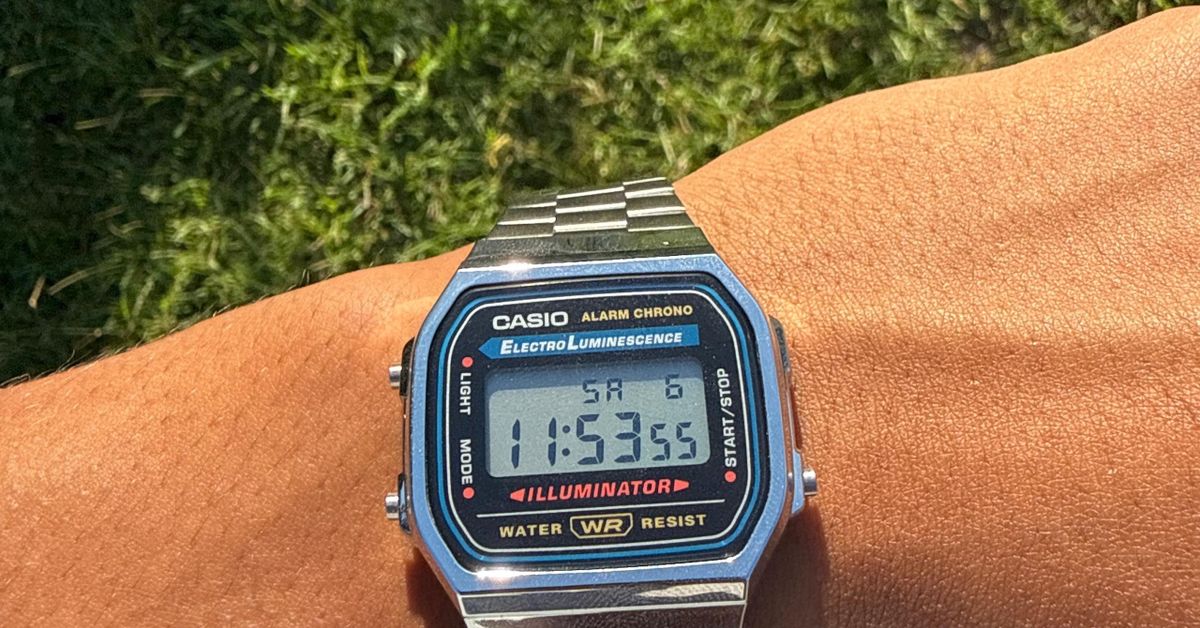 First digital watch of the collection haven’t even stopped to set the ...