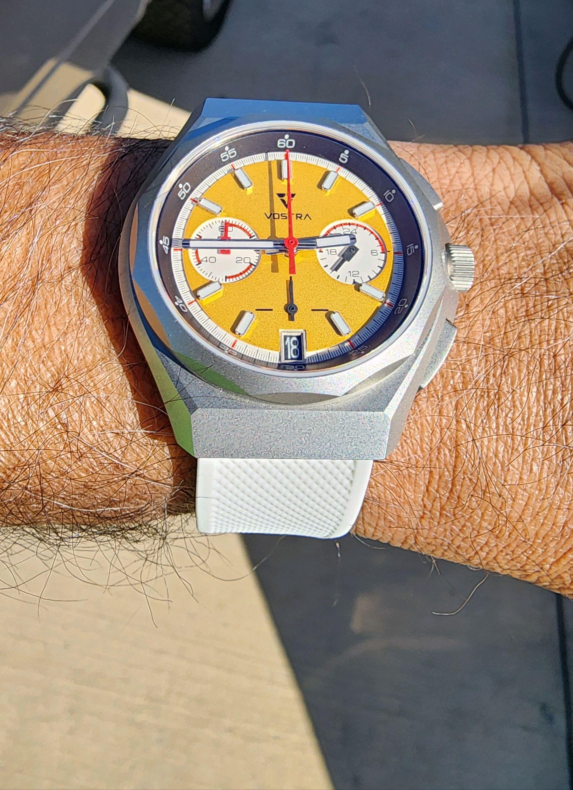 VOSTRA VECTOR - Electro Yellow | WatchCrunch